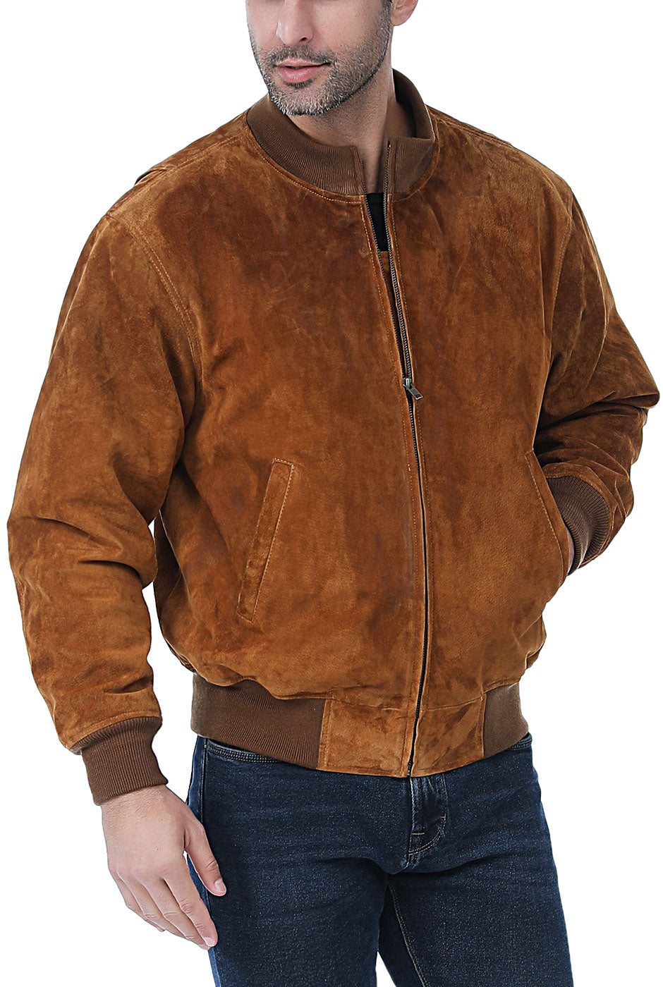 Landing Leathers Men WWII Suede Leather Tanker Jacket – Luxury Lane